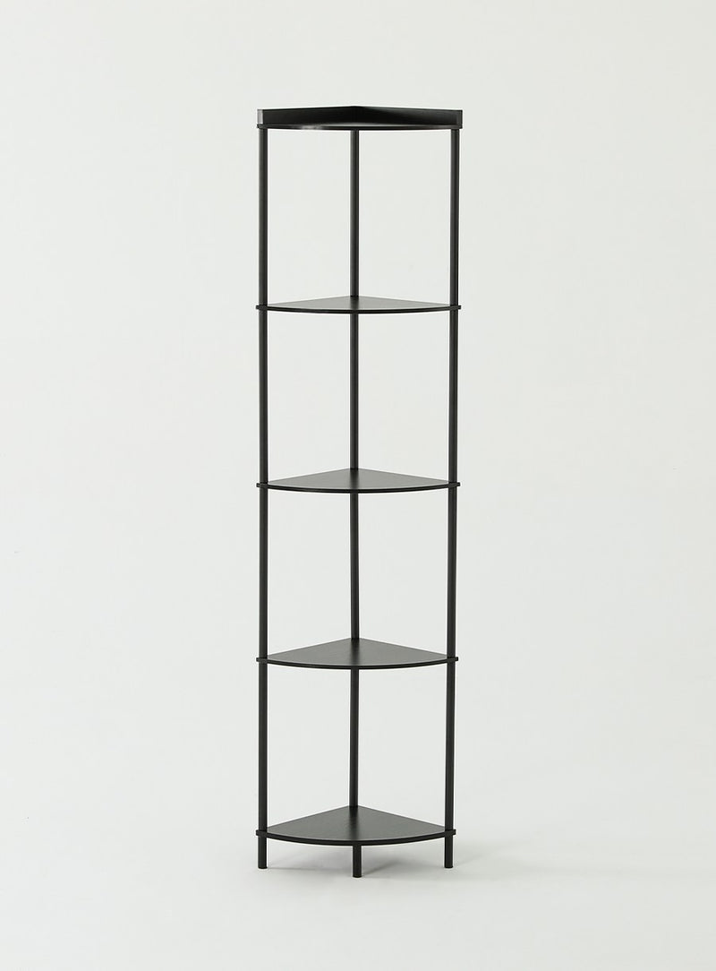 5-Tier Corner Shelf – Space-Saving Rustic Storage Cabinet